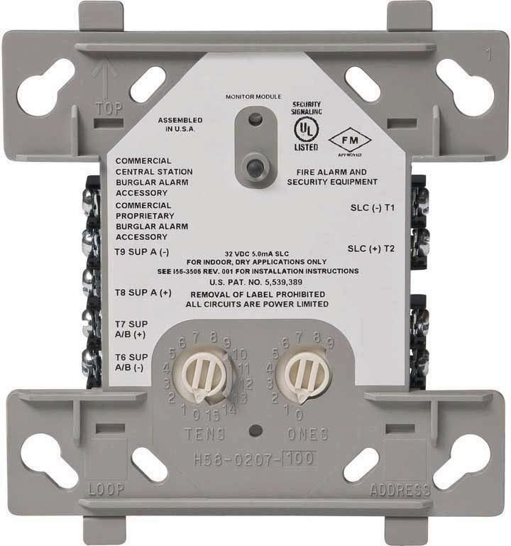 FDM-1, MÓDULO MONITOR DUAL FLASHSCAN HONEYWELL NOTIFIER